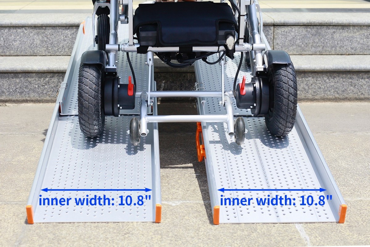 2.4M 300kg Extra Wider Telescopic Ramp Wheelchair Ramp-JET-M107W-8 ...