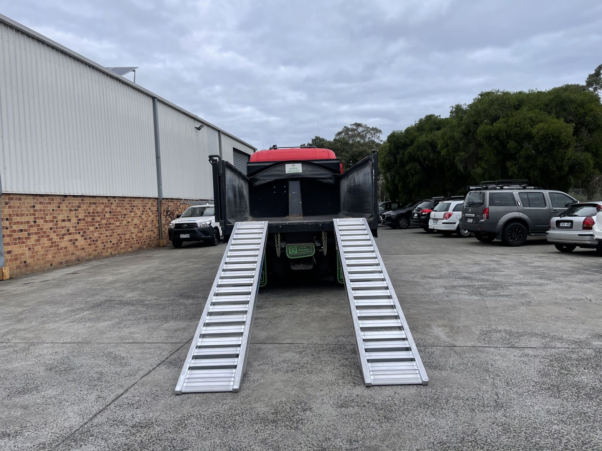 3.7m 6Tonne Heavy Duty Rubber Track Machinery Loading Ramps-JETAA604137 ...