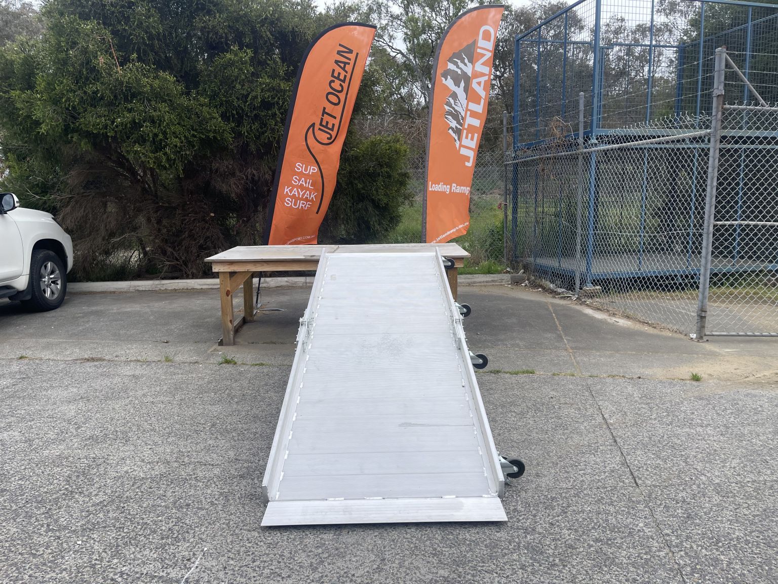 2.94m 1200kg Heavy Duty Folding Dock Loading Ramp - Jetland