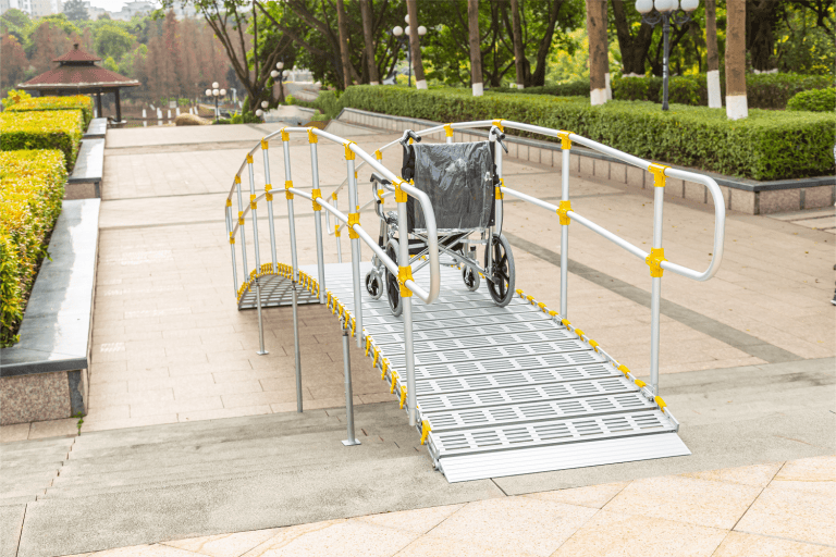 6M 350kg Rolling Ramp with Handrails -JET36-6H - Jetland