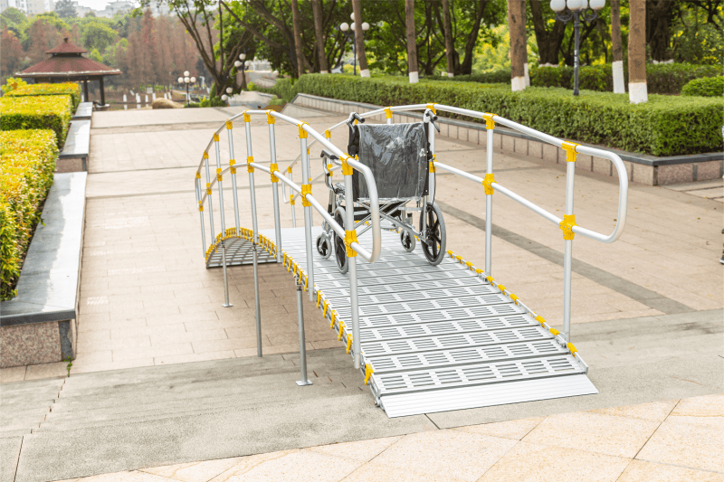 6M 350kg Rolling Ramp with Handrails -JET36-6H - Jetland